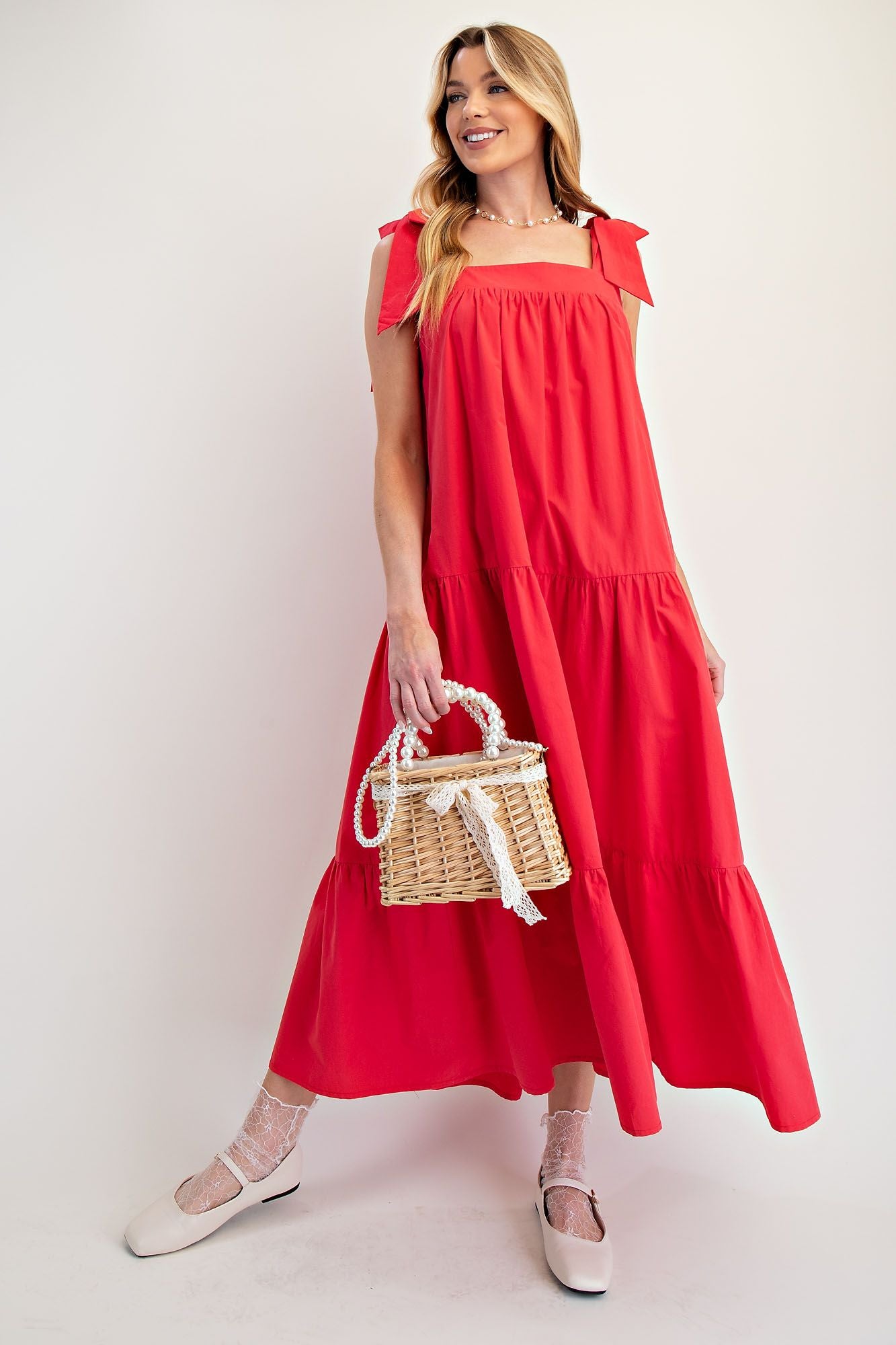 Bow On My Shoulder Maxi Dress – ellie bee's